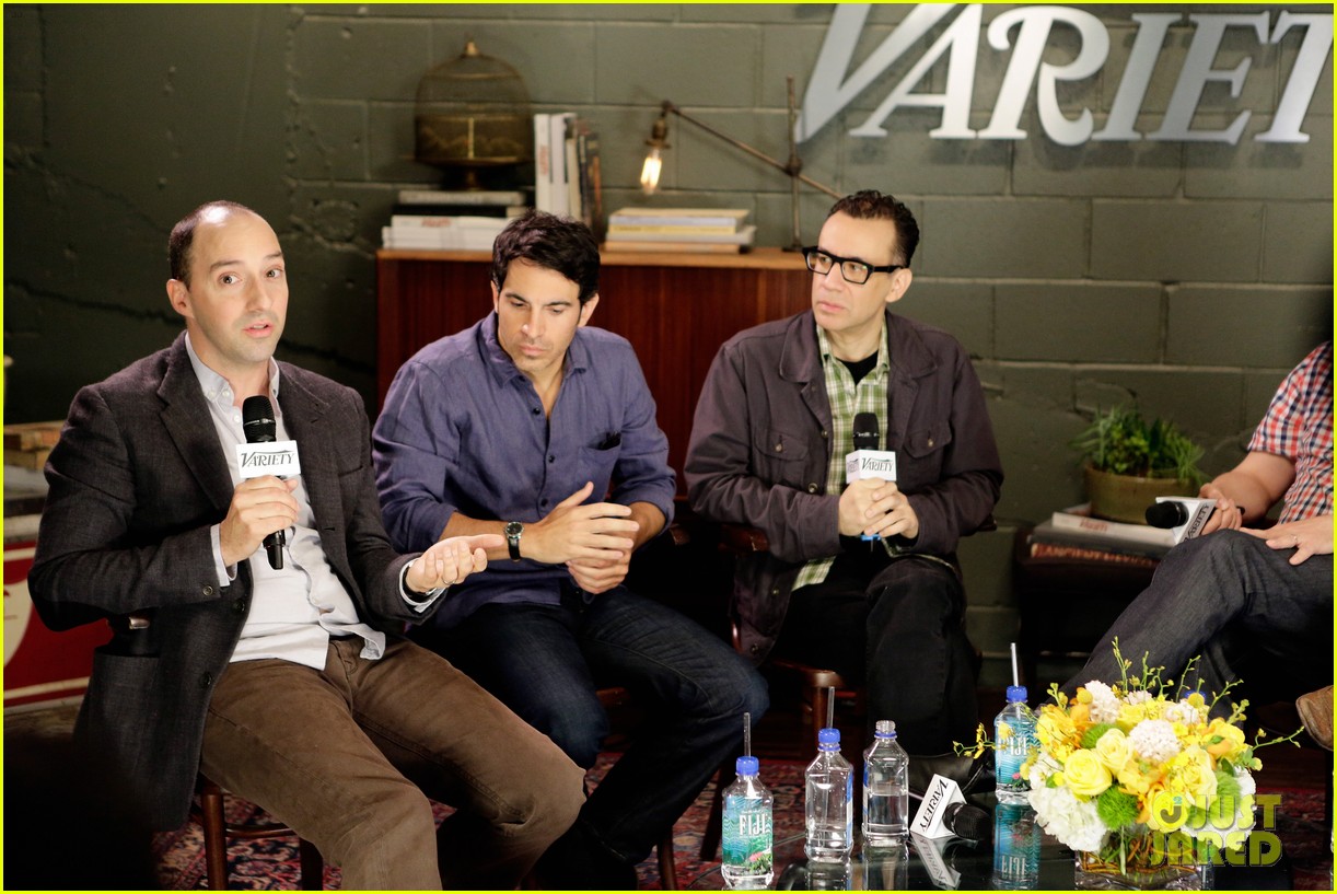 Don Cheadle & Adam Scott: Comedy Actors at Variety Studio!: Photo ...