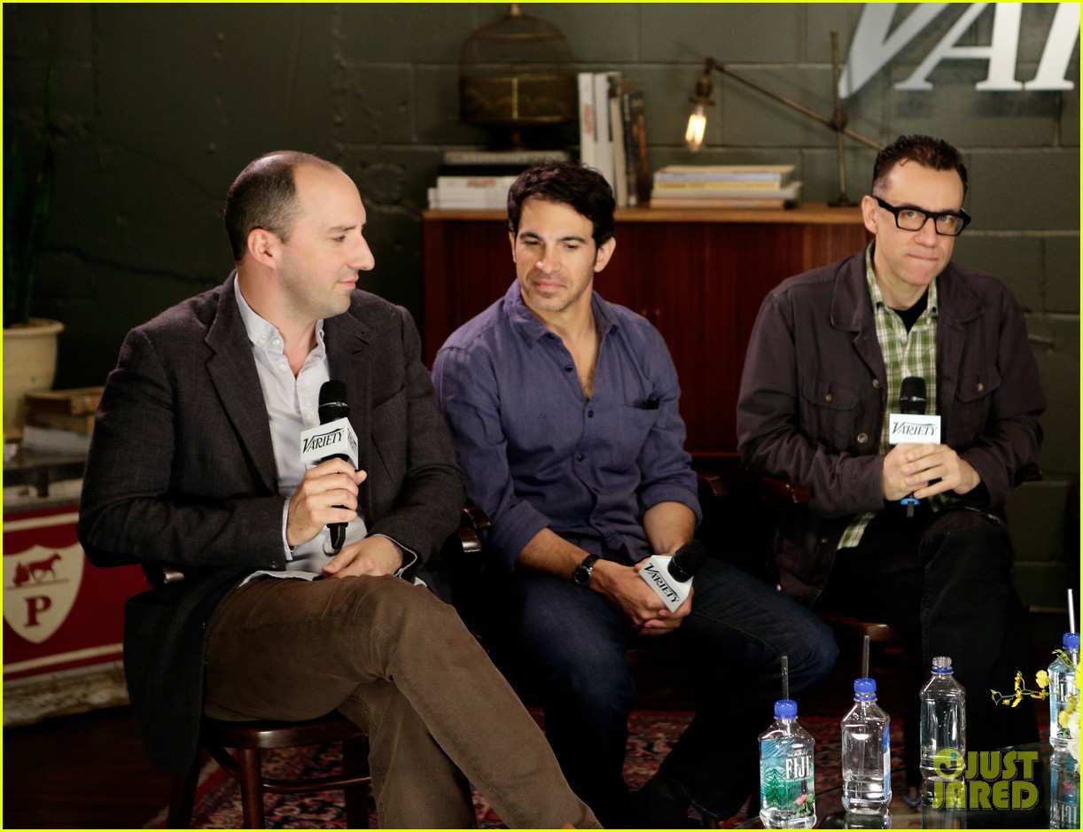 Don Cheadle & Adam Scott: Comedy Actors at Variety Studio!: Photo ...
