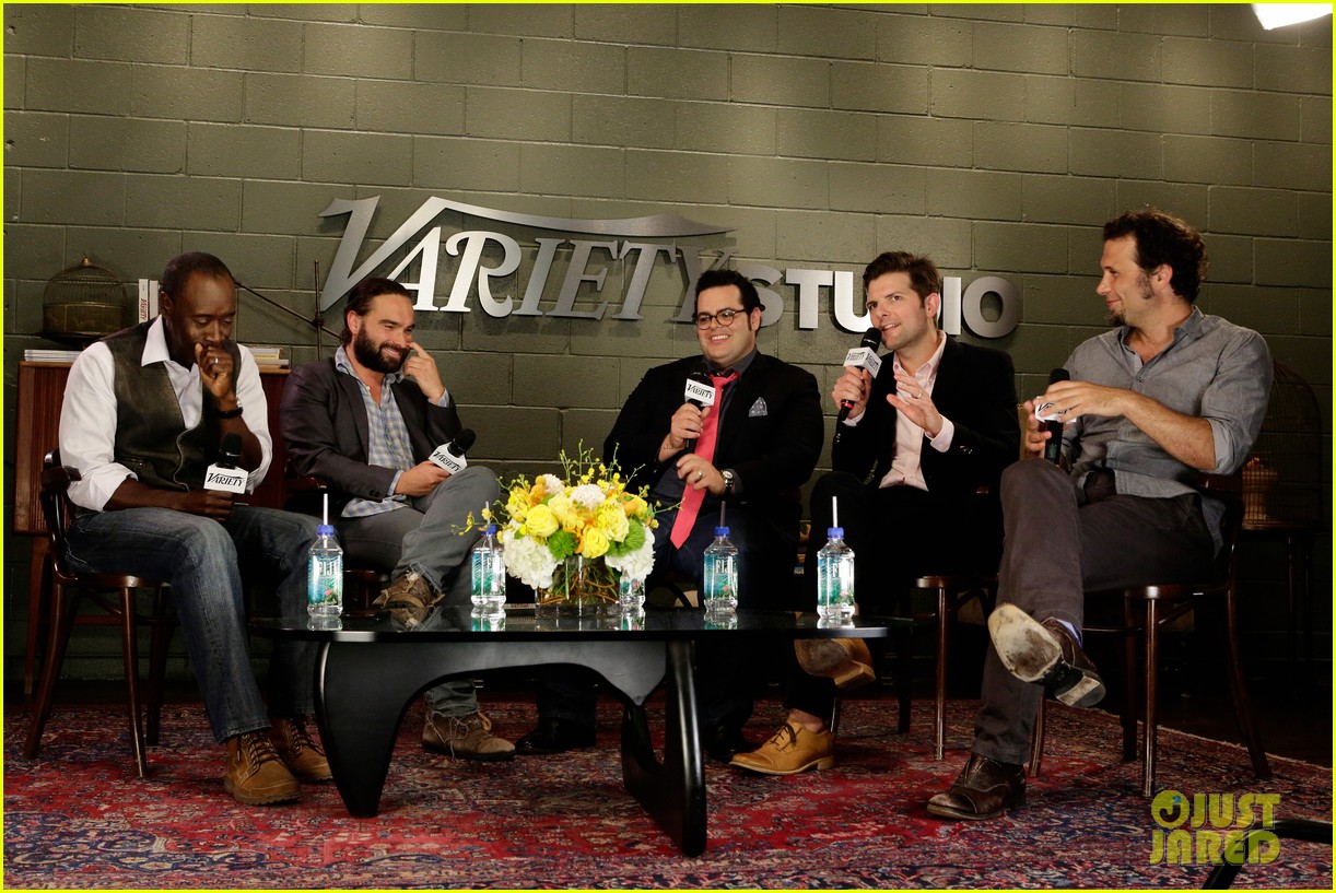 Don Cheadle & Adam Scott: Comedy Actors at Variety Studio!: Photo ...