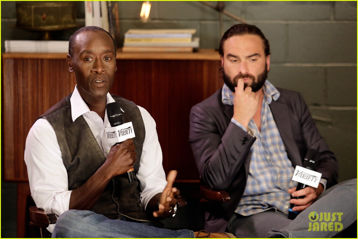 Don Cheadle & Adam Scott: Comedy Actors at Variety Studio!: Photo ...