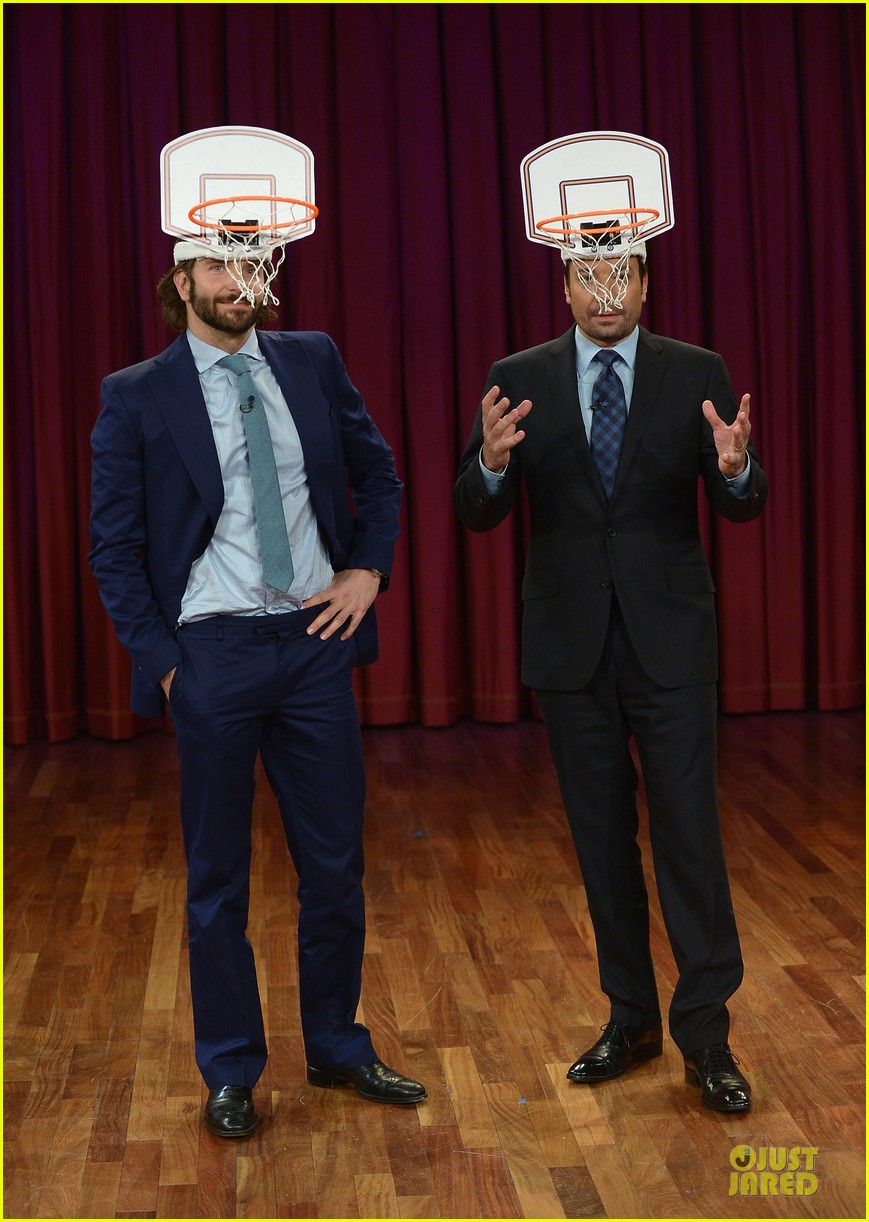 Bradley Cooper Wears Mini Basketball Hoop on 'Fallon'!: Photo 2869759 ...