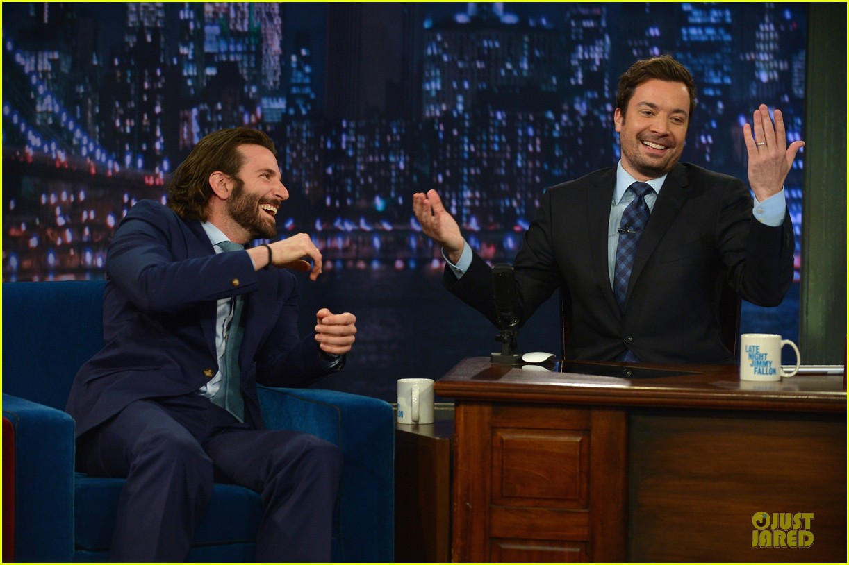Bradley Cooper Wears Mini Basketball Hoop on 'Fallon'!: Photo 2869769 ...