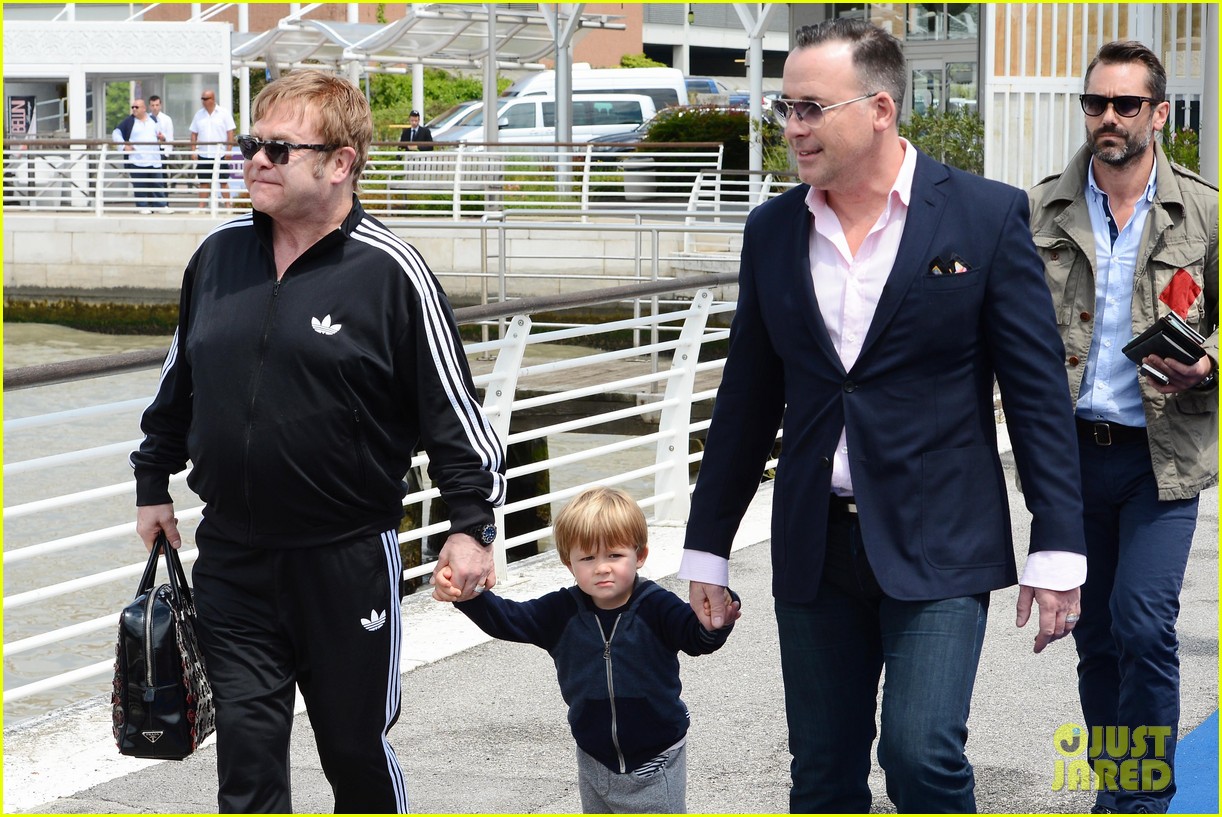 Elton John & David Furnish: Venice Holiday with Zachary & Elijah ...