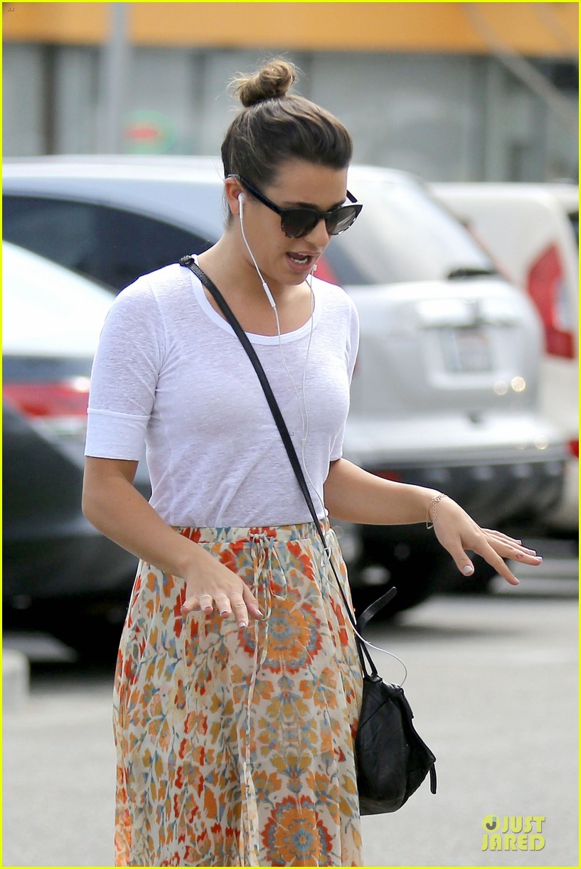 Lea Michele's Sheer Grocery Run, Cory Monteith's Striped Office Meeting ...