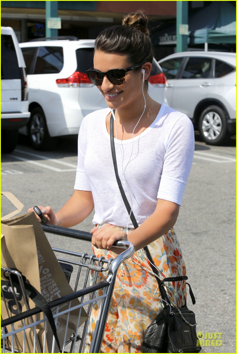 Lea Michele's Sheer Grocery Run, Cory Monteith's Striped Office Meeting ...