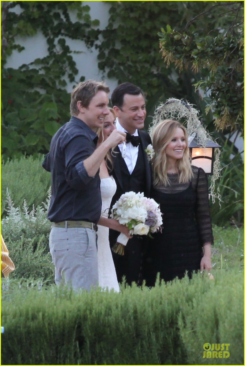Kristen Bell & Dax Shepard: Jimmy Kimmel & Molly McNearney Wedding Pic ...