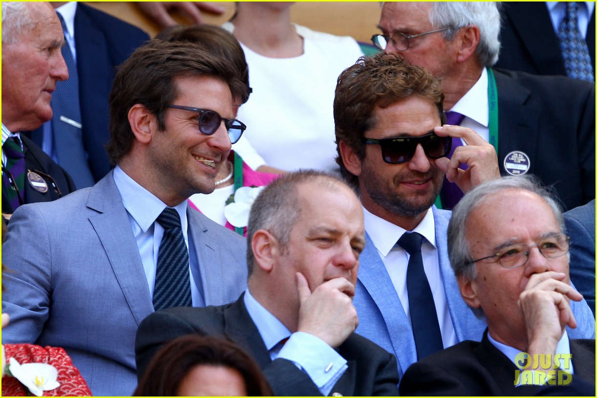 Gerard Butler & Bradley Cooper: Wimbledon Watchers!: Photo 2905451 ...