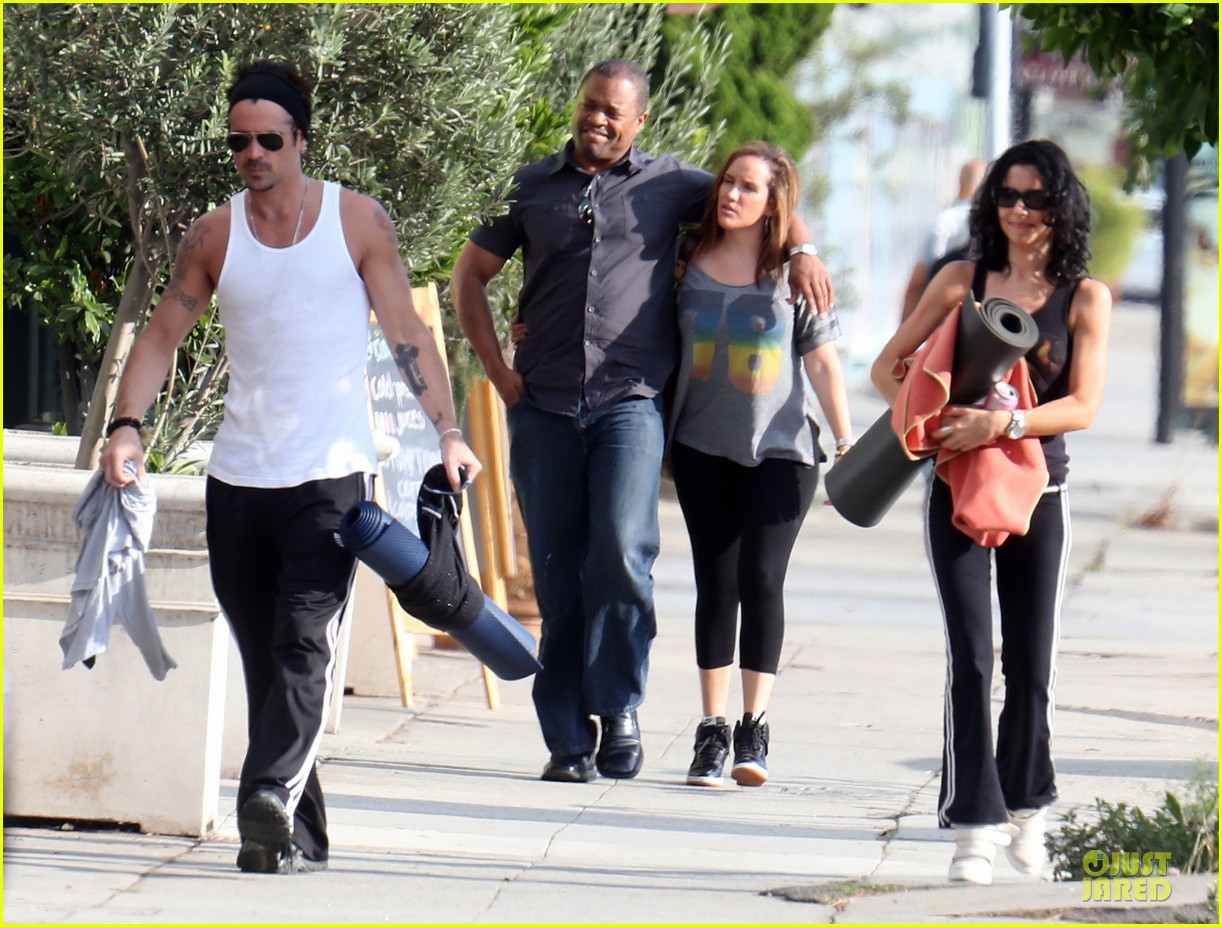 Colin Farrell: Buff Yoga Session with Sister Claudine!: Photo 2918014 ...