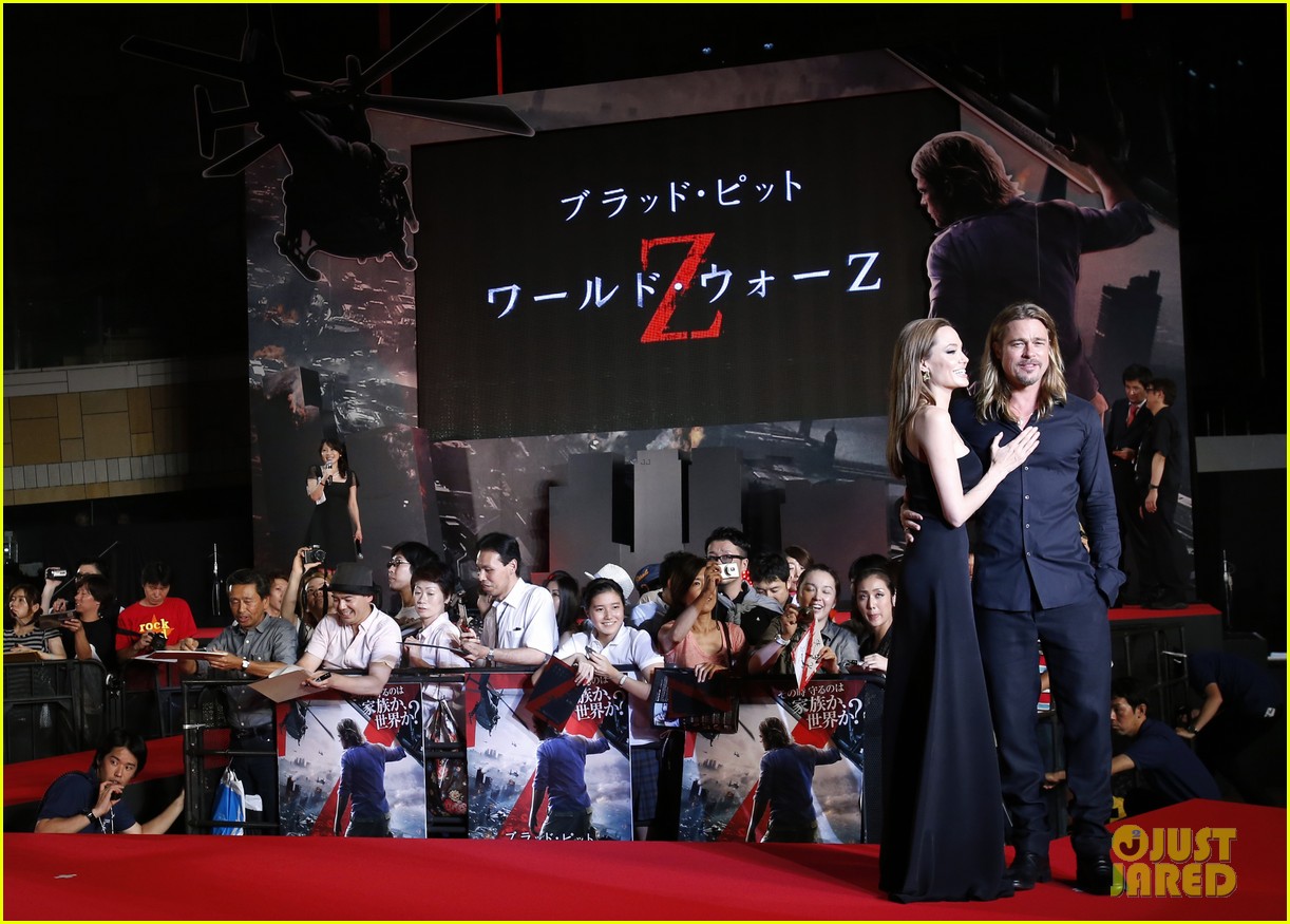 Angelina Jolie & Brad Pitt: 'World War Z' Tokyo Premiere!: Photo ...