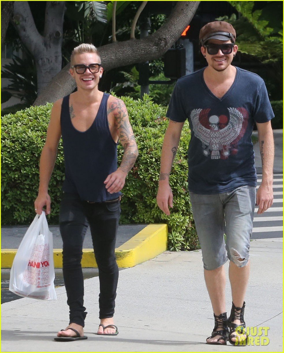 Adam Lambert Steps Out with Ex Sauli Koskinen After Cory Monteith ...