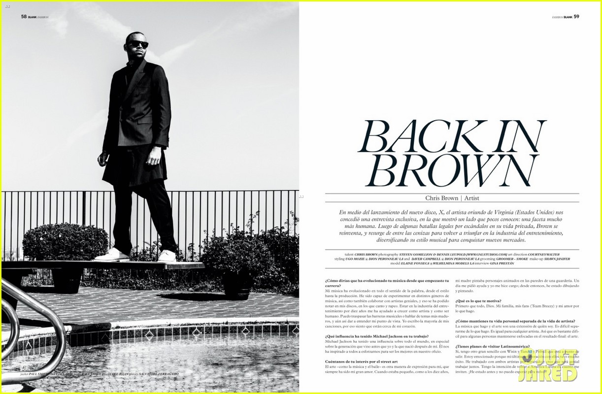 Chris Brown Covers 'Blank' Magazine (Exclusive): Photo 2926232 | Chris ...