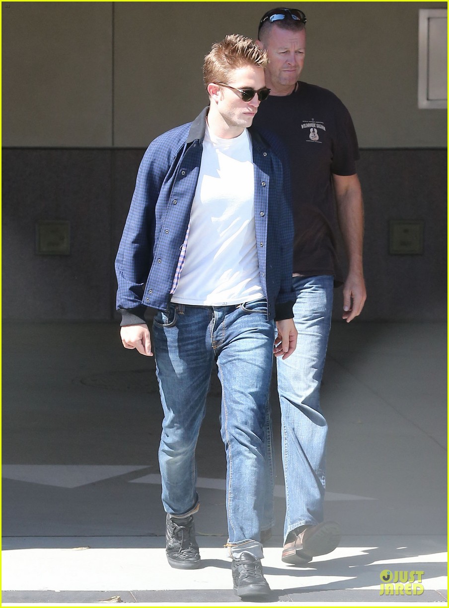Robert Pattinson: Cool Office Building Exit!: Photo 2931587 | Robert ...