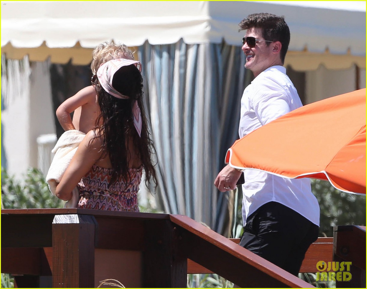 Robin Thicke & Paula Patton: Miami Beach Day with Julian!: Photo ...