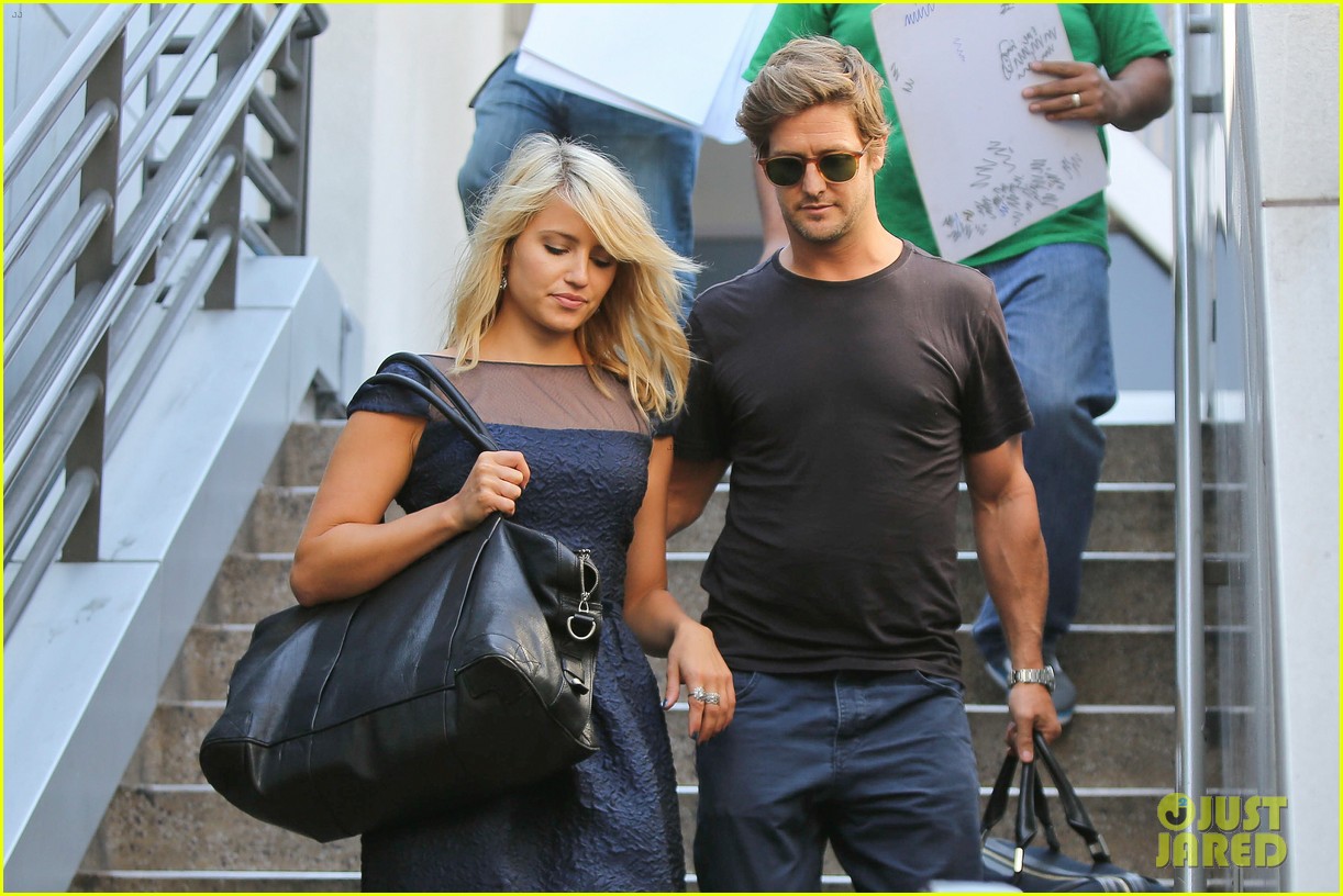 Dianna Agron & Nick Mathers Jet Out After 'GMA' Appearance: Photo ...
