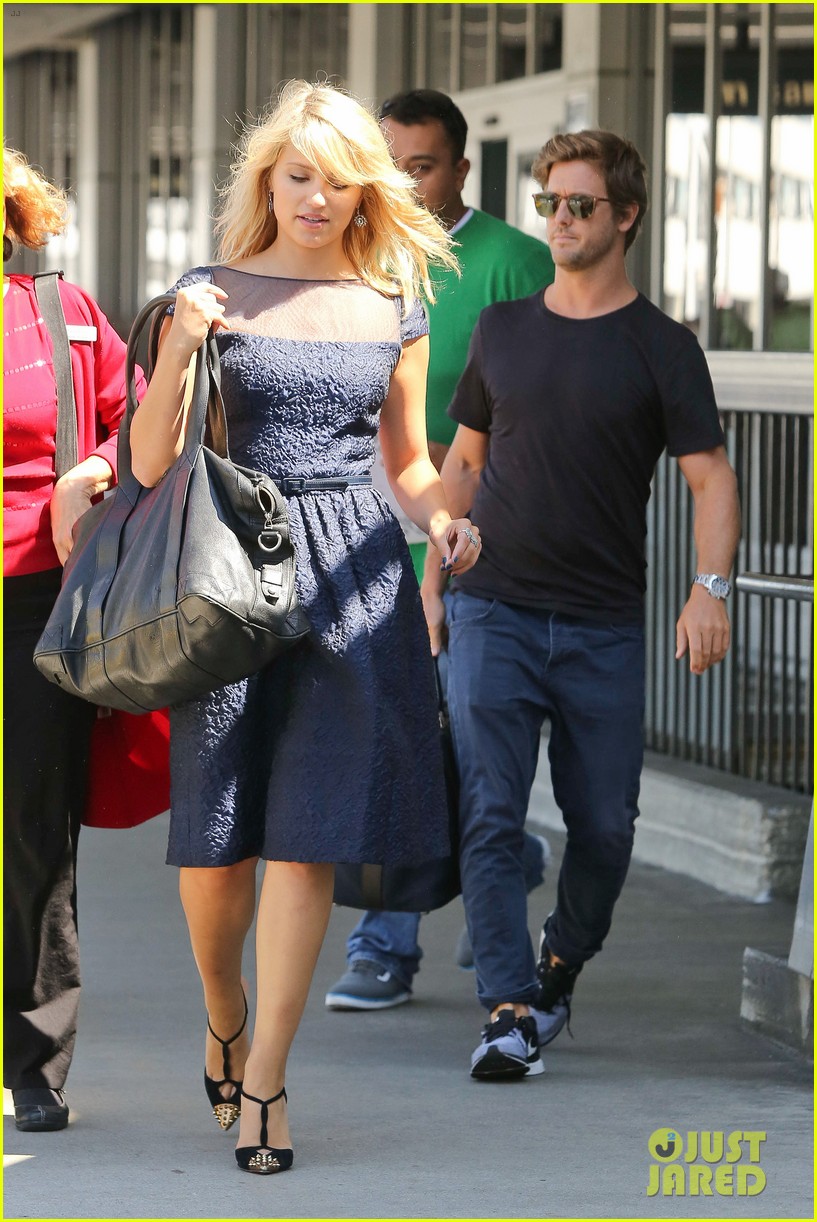 Dianna Agron & Nick Mathers Jet Out After 'GMA' Appearance: Photo ...