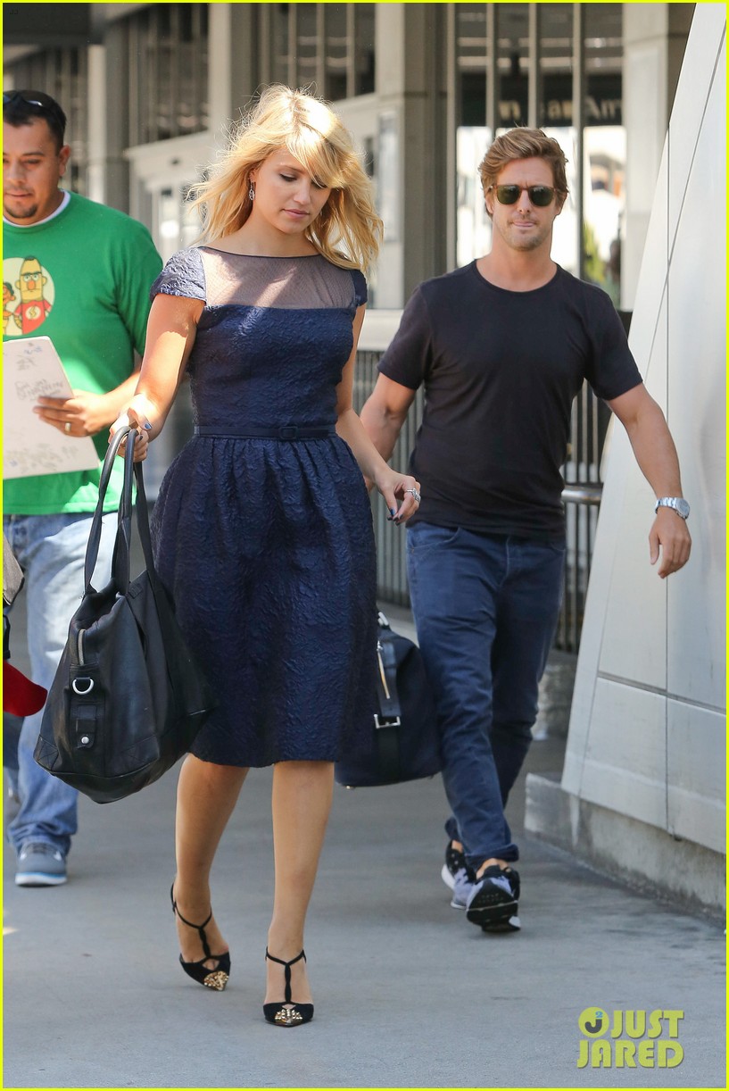 Dianna Agron & Nick Mathers Jet Out After 'GMA' Appearance: Photo ...