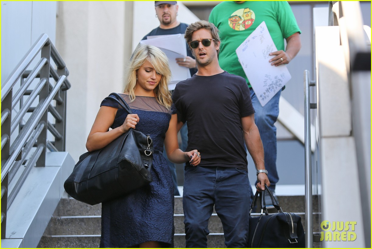 Dianna Agron & Nick Mathers Jet Out After 'GMA' Appearance: Photo ...