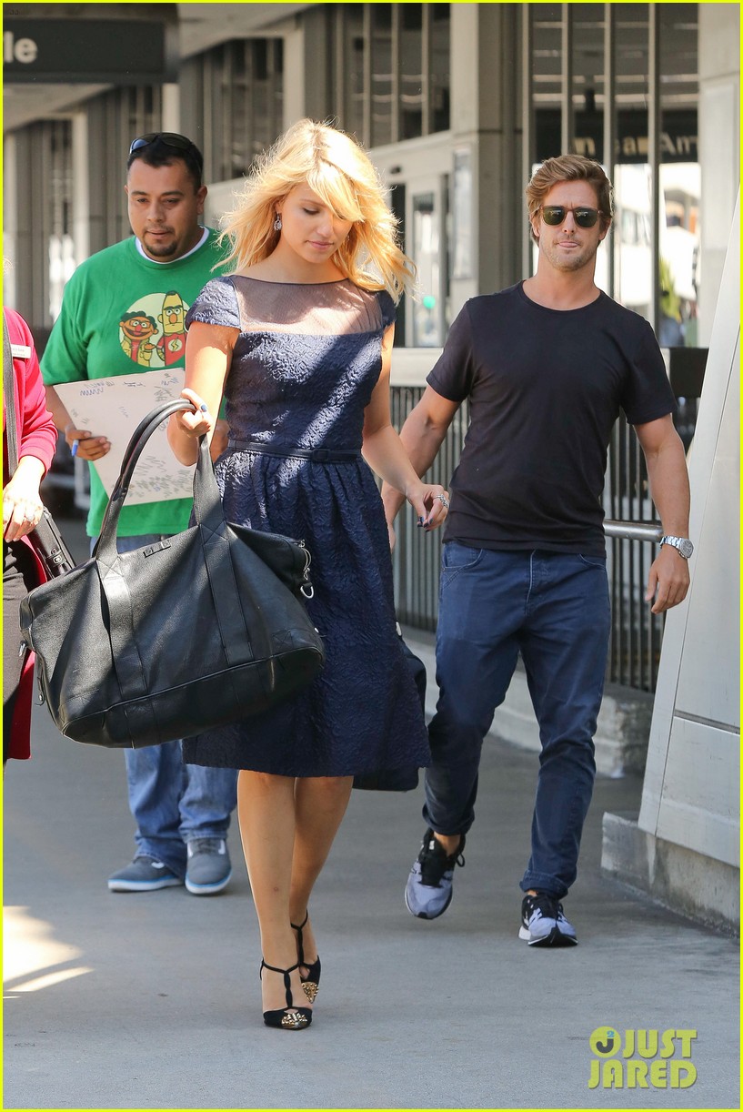 Dianna Agron & Nick Mathers Jet Out After 'GMA' Appearance: Photo ...