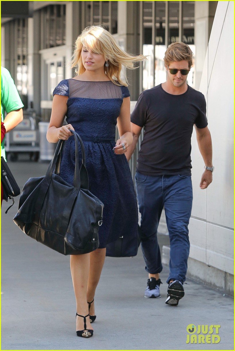 Dianna Agron & Nick Mathers Jet Out After 'GMA' Appearance: Photo ...