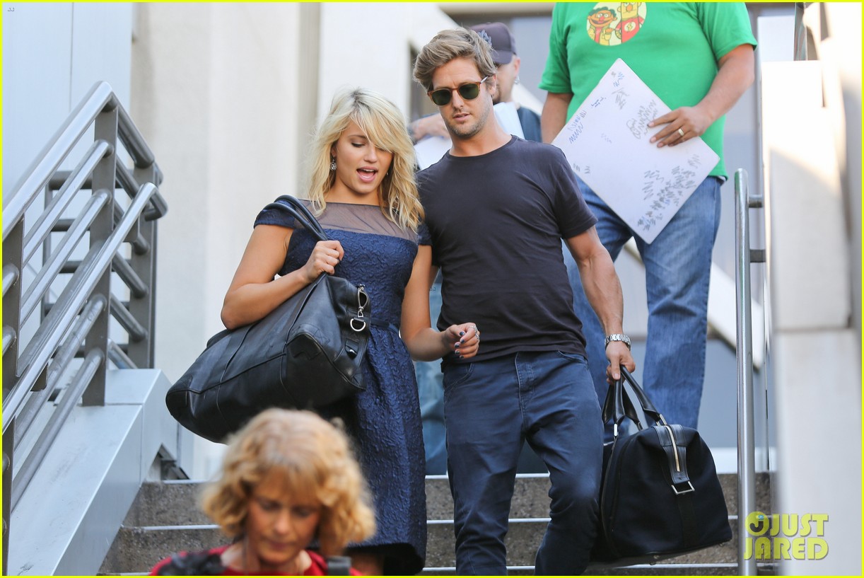 Dianna Agron & Nick Mathers Jet Out After 'GMA' Appearance: Photo ...