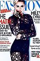 Miley Cyrus Covers Up on ‘Fashion’ Magazine November Cover | Magazine ...