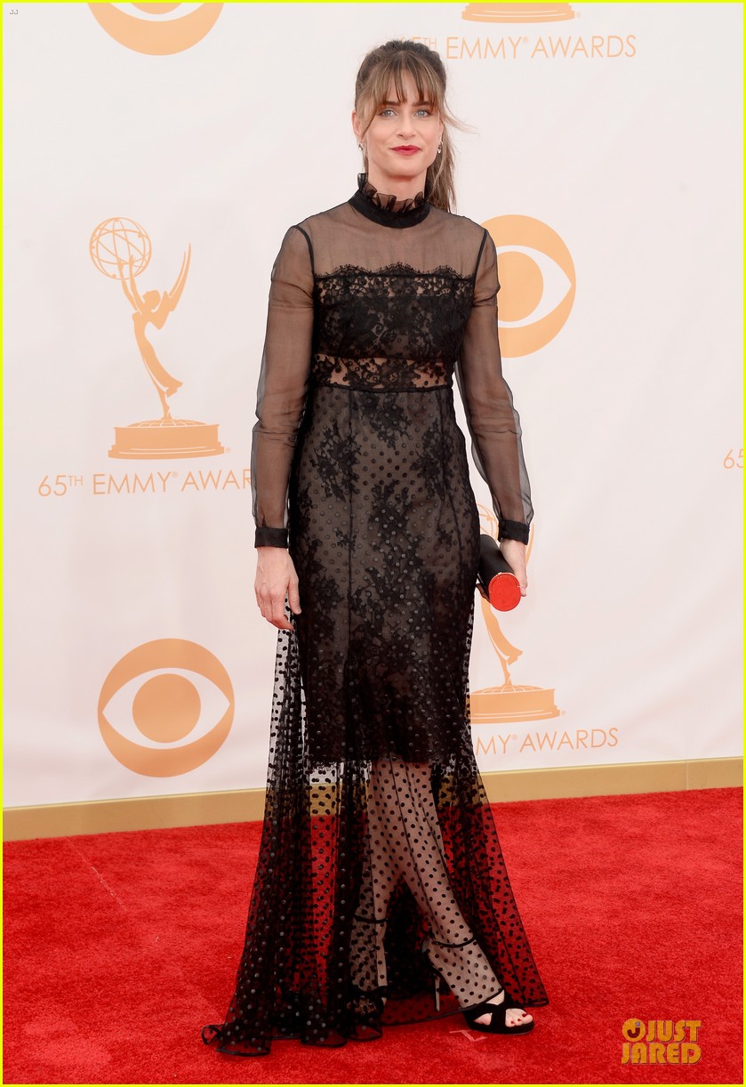 Carla Gugino & Amanda Peet - Emmys 2013 Red Carpet: Photo 2958242 ...