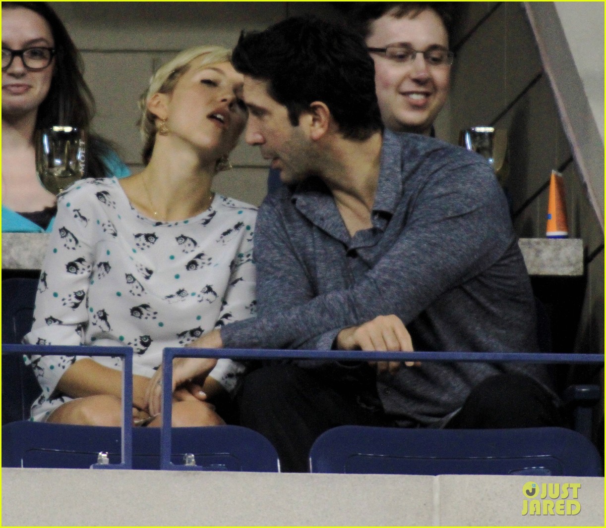 Idina Menzel & David Schwimmer: US Open's Moet Suite!: Photo 2943565 ...