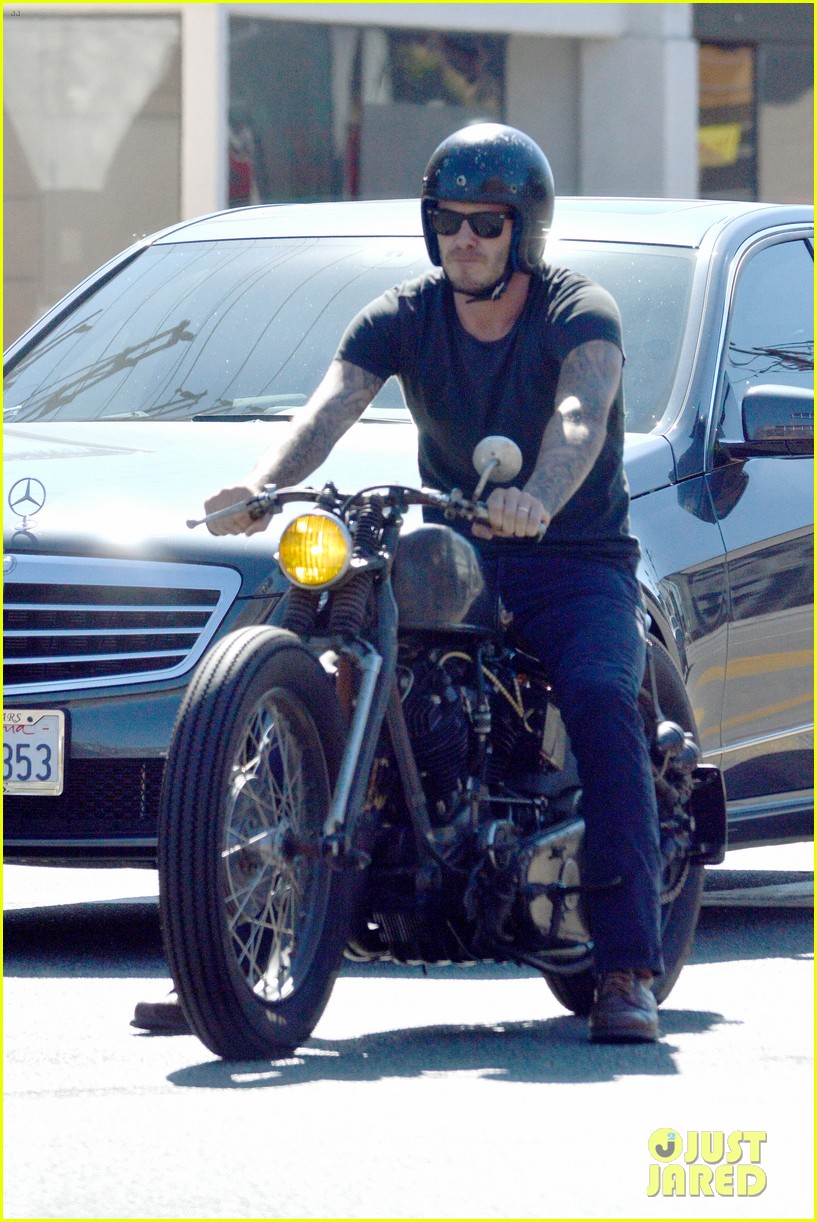David Beckham Rides Motorycle in Beverly Hills All Week!: Photo 2975309 ...