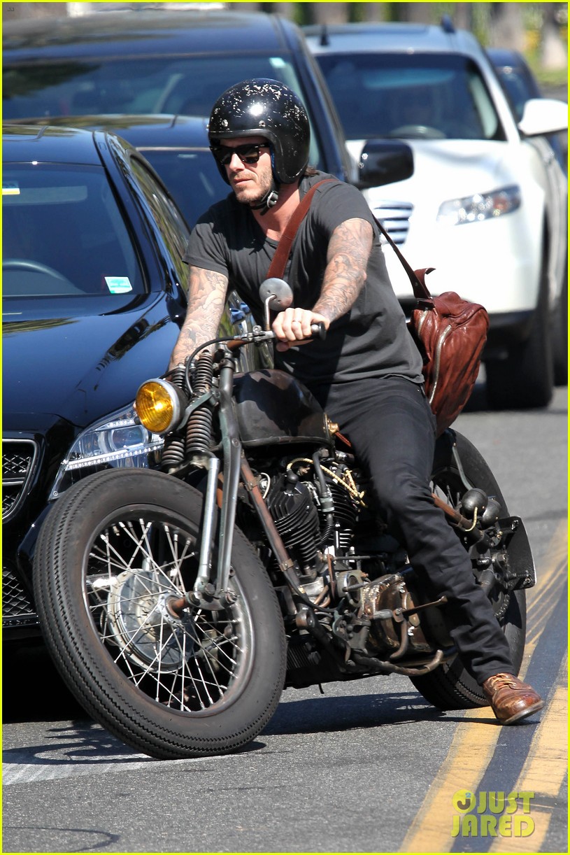 David Beckham Rides Motorycle in Beverly Hills All Week!: Photo 2975316 ...