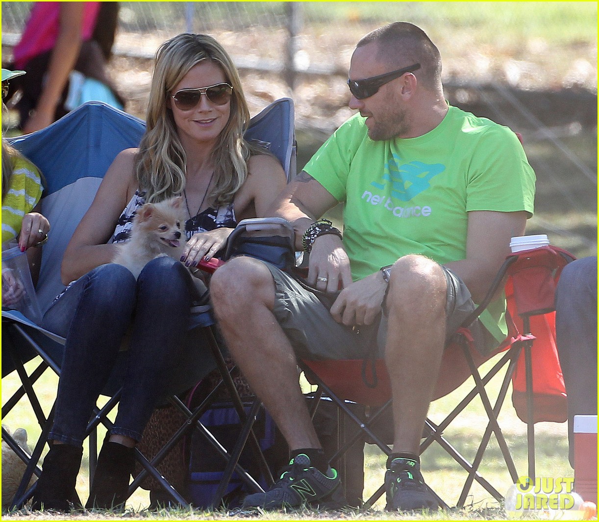 Heidi Klum & Martin Kirsten: Kids Soccer Game Duo Before LAX: Photo ...
