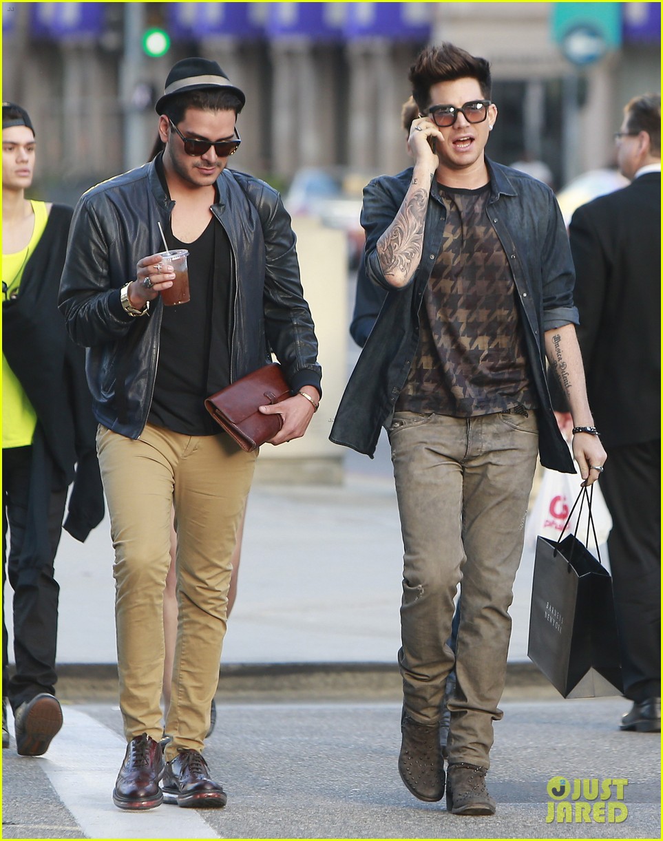 Adam Lambert: Beverly Hills Shopper with Markus Molinari!: Photo ...