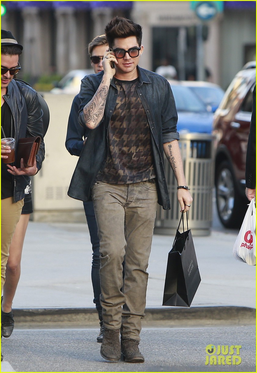 Adam Lambert: Beverly Hills Shopper with Markus Molinari!: Photo ...