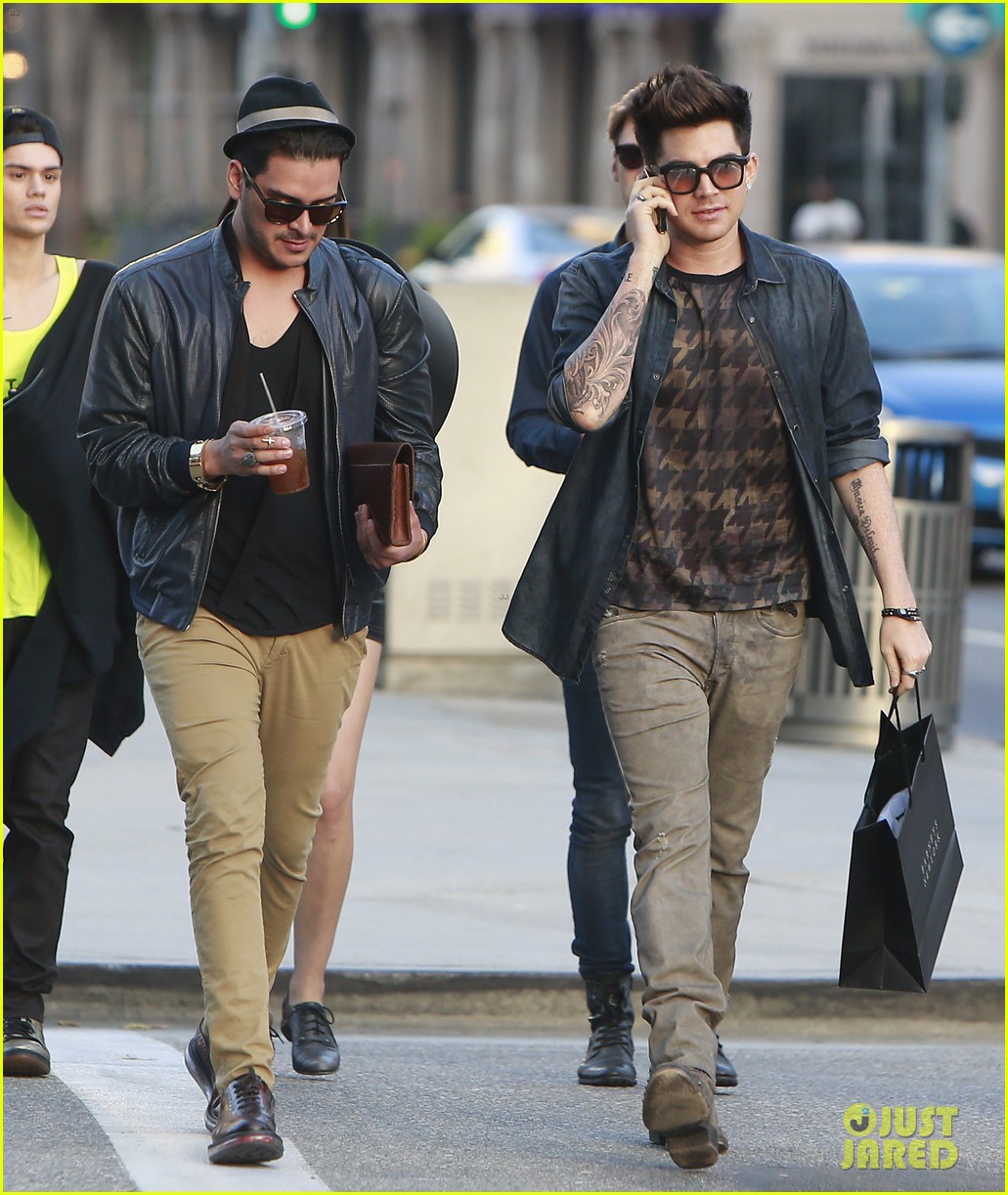 Adam Lambert: Beverly Hills Shopper with Markus Molinari!: Photo ...