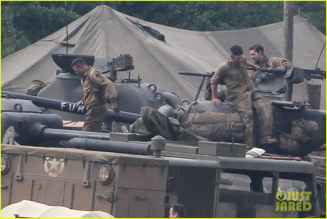 Brad Pitt's 'Fury' Crew Warn Town Residents About Noise Levels!: Photo ...