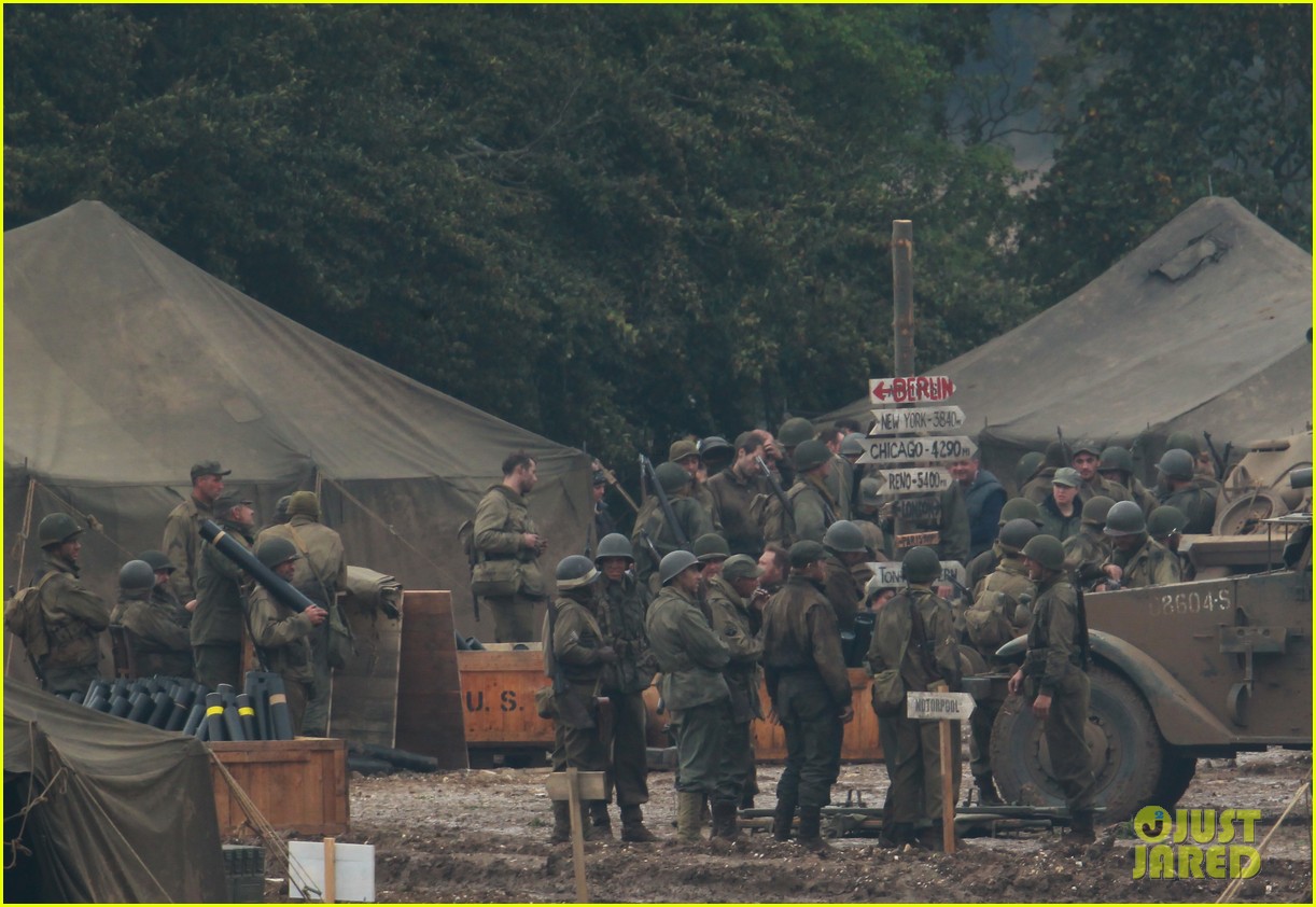 Brad Pitt's 'Fury' Crew Warn Town Residents About Noise Levels!: Photo ...
