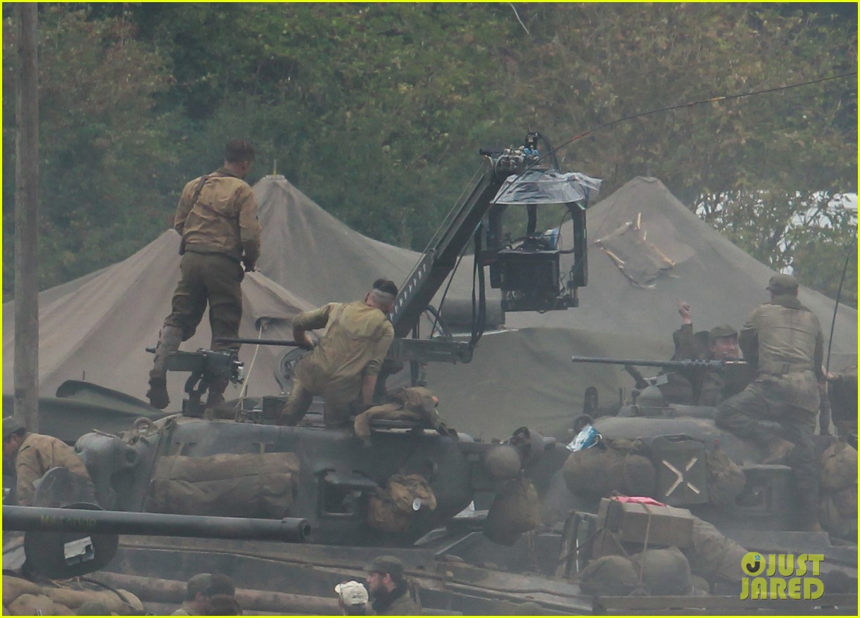 Brad Pitt's 'Fury' Crew Warn Town Residents About Noise Levels!: Photo ...