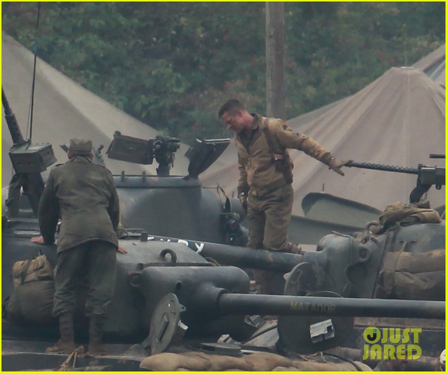 Brad Pitt's 'Fury' Crew Warn Town Residents About Noise Levels!: Photo ...