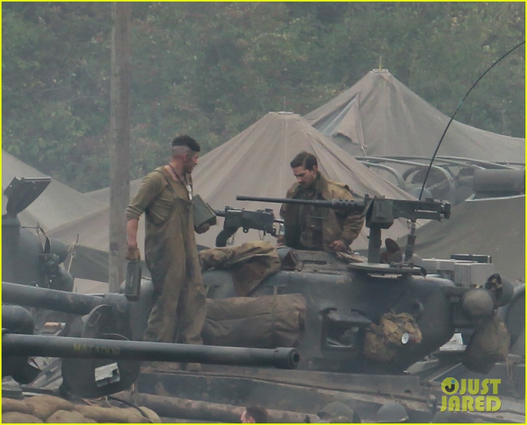 Brad Pitt's 'Fury' Crew Warn Town Residents About Noise Levels!: Photo ...