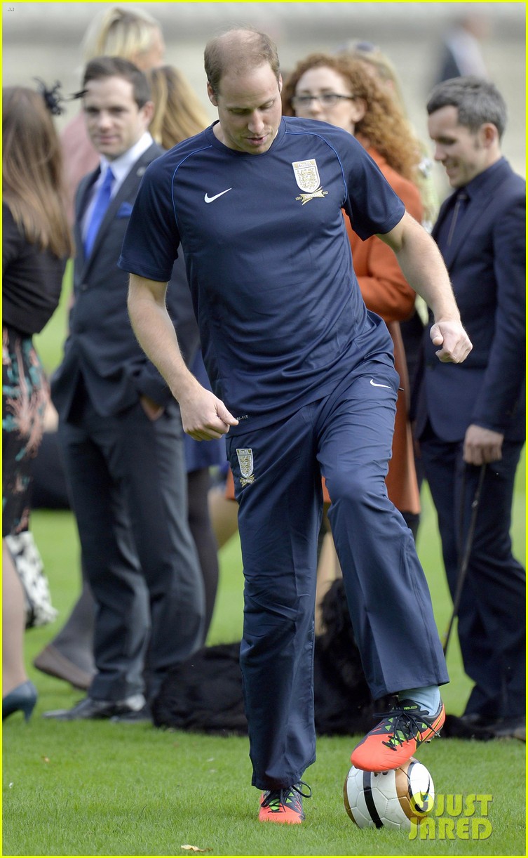 Prince William Plays Soccer on Buckingham Palace Grounds: Photo 2967813 ...