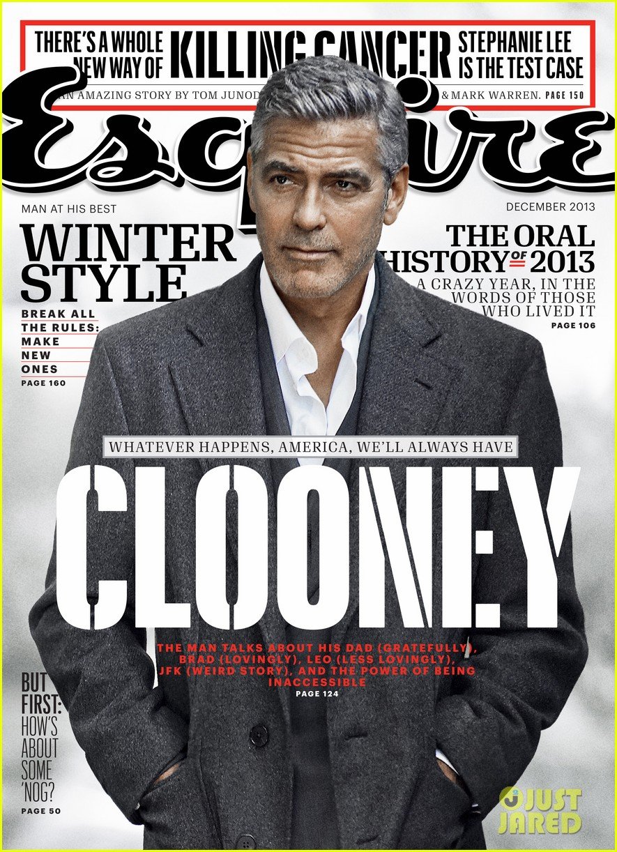 George Clooney Talks Fame, Twitter, & Brad Pitt with 'Esquire'!: Photo ...