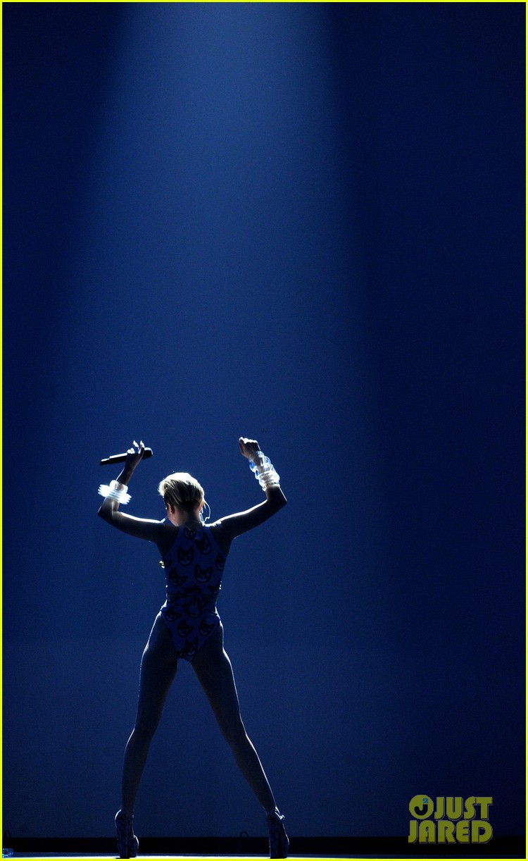 Miley Cyrus Sings with Lip-Syncing Cat at AMAs 2013 (Video): Photo ...