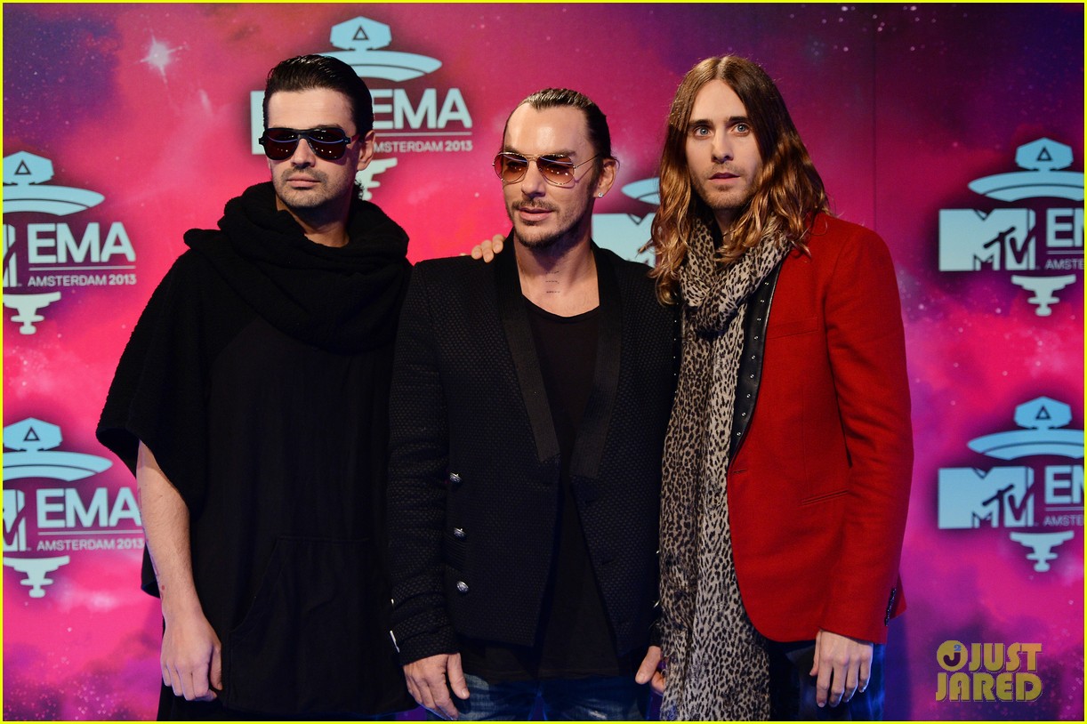 Jared Leto & Thirty Seconds to Mars - MTV EMA 2013 Red Carpet: Photo ...