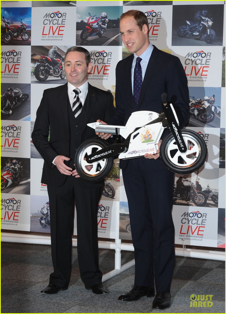 Prince William Receives Gift at Motorcycle Live Show!: Photo 3002476 ...