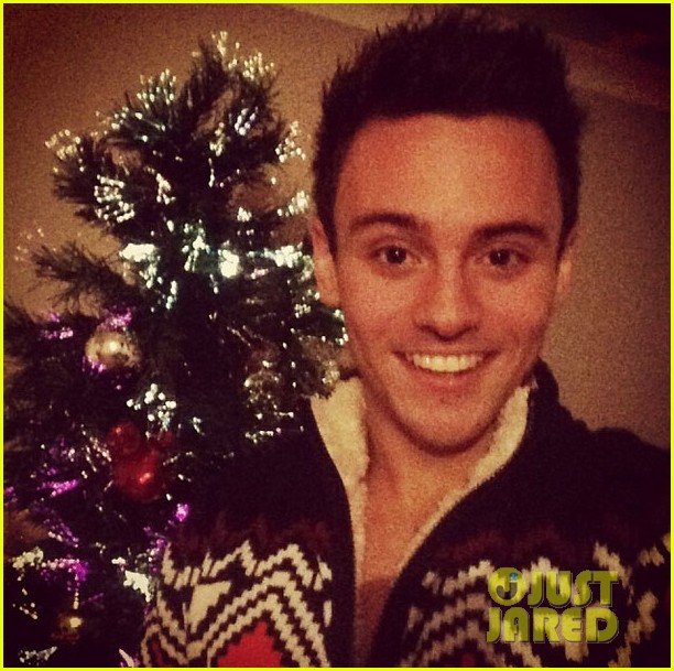 Tom Daley & Dustin Lance Black: Matching Rainbow Socks for Christmas ...