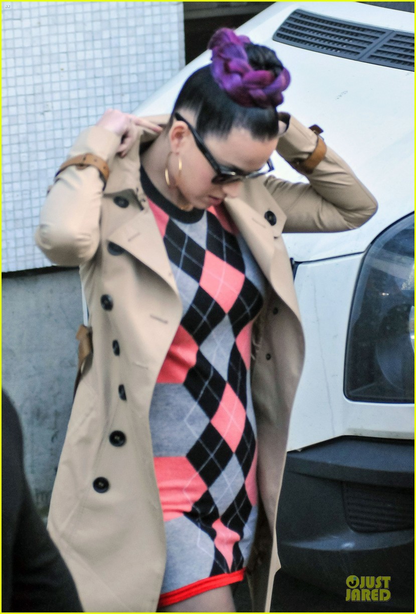 Katy Perry Rocks Purple Hair Braids For ITV Studios!: Photo 3010303 ...