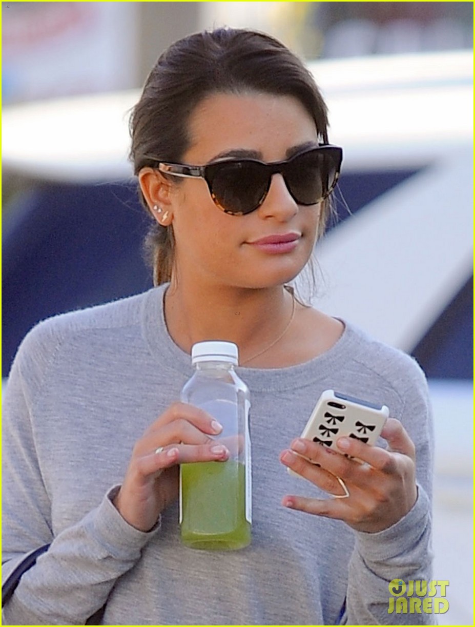 Lea Michele Picks Up Fresh Juice Before Fun Morning on 'Glee'!: Photo ...