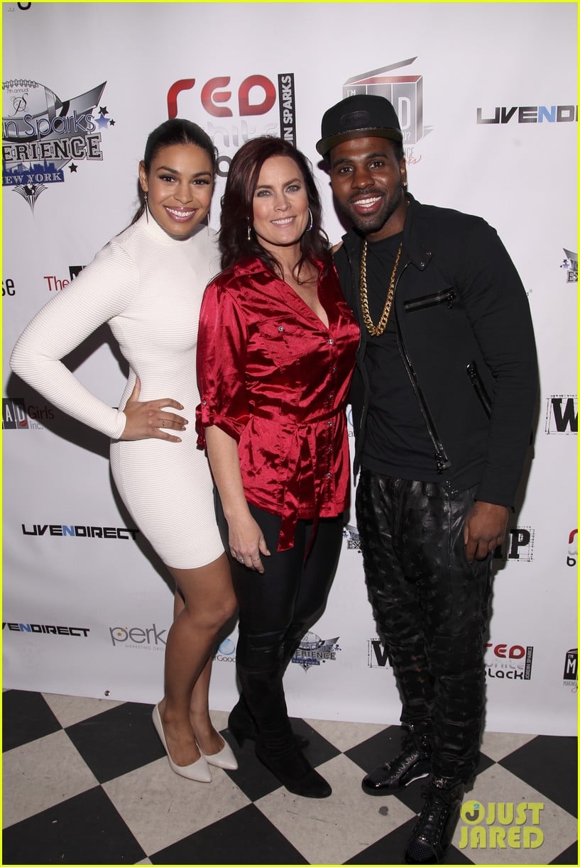 Jordin Sparks & Jason Derulo: Red, White & Black Super Bowl Party ...