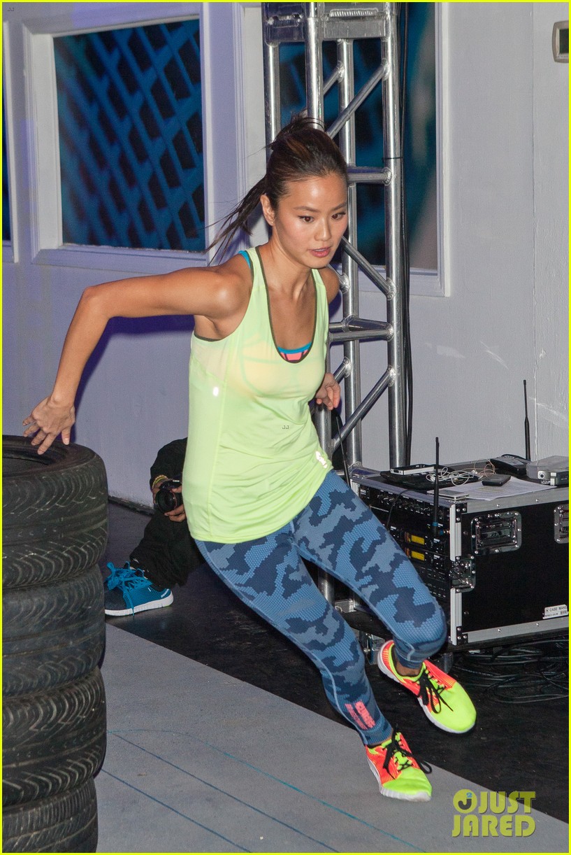 Jamie Chung Flexes Her Muscles While Testing Reebok Shoes: Photo ...