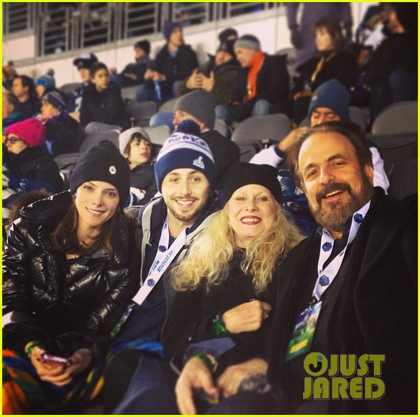 Ashley Greene: Super Bowl with Paul Khoury & His Parents!: Photo ...