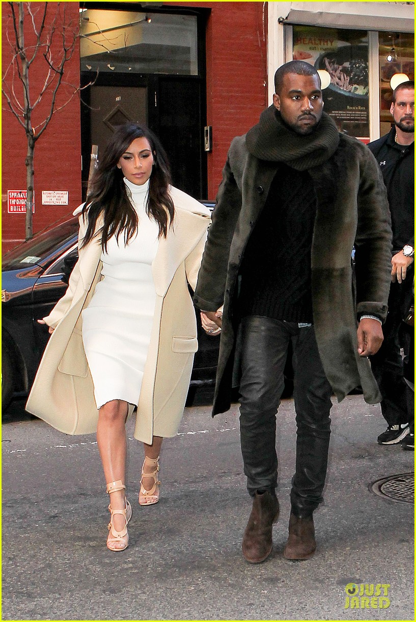 Kim Kardashian & Kanye West Hold Hands at ABC Kitchen!: Photo 3058542 ...